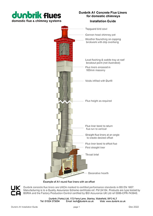 Downloads | Domestic concrete chimney flue systems | Dunbrik Flues