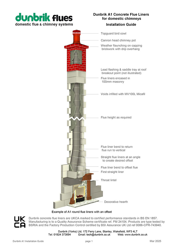 Downloads | Domestic concrete chimney flue systems | Dunbrik Flues