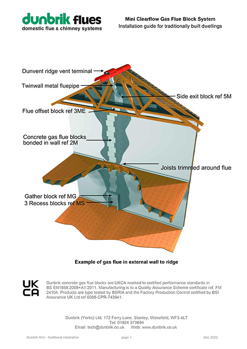 Downloads | Domestic concrete chimney flue systems | Dunbrik Flues